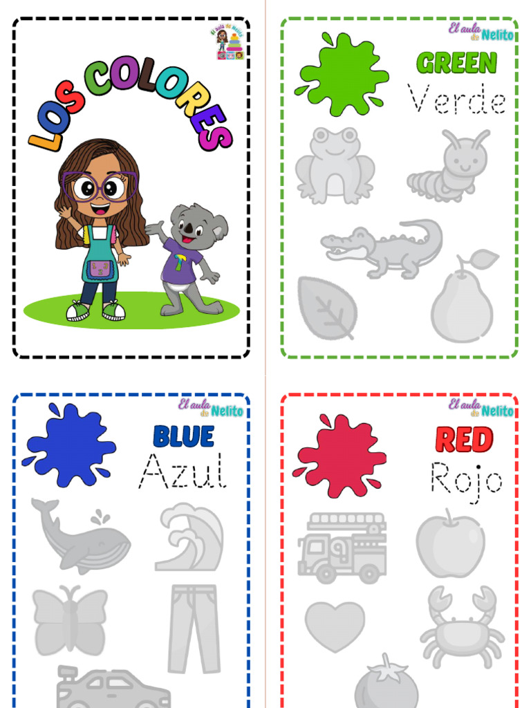 Flashcards Los Colores | PDF
