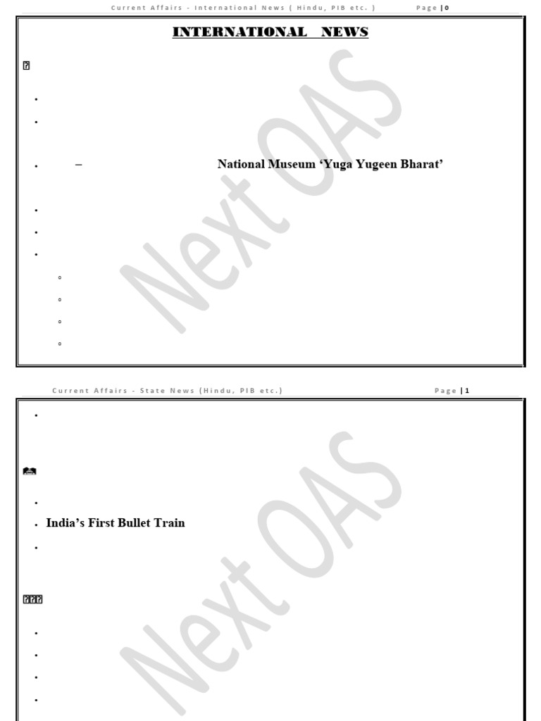 International News Highlights 2024 | PDF
