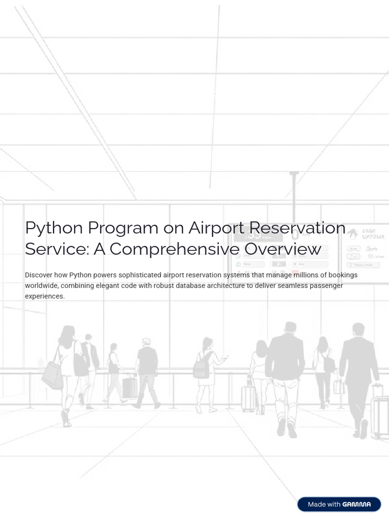Airport Reservation System Project | PDF | Databases | Python ...