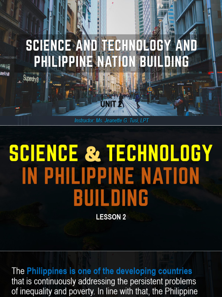 Sts Unit 2 Lesson 2 6 S T in Philippine Nation Building | PDF ...