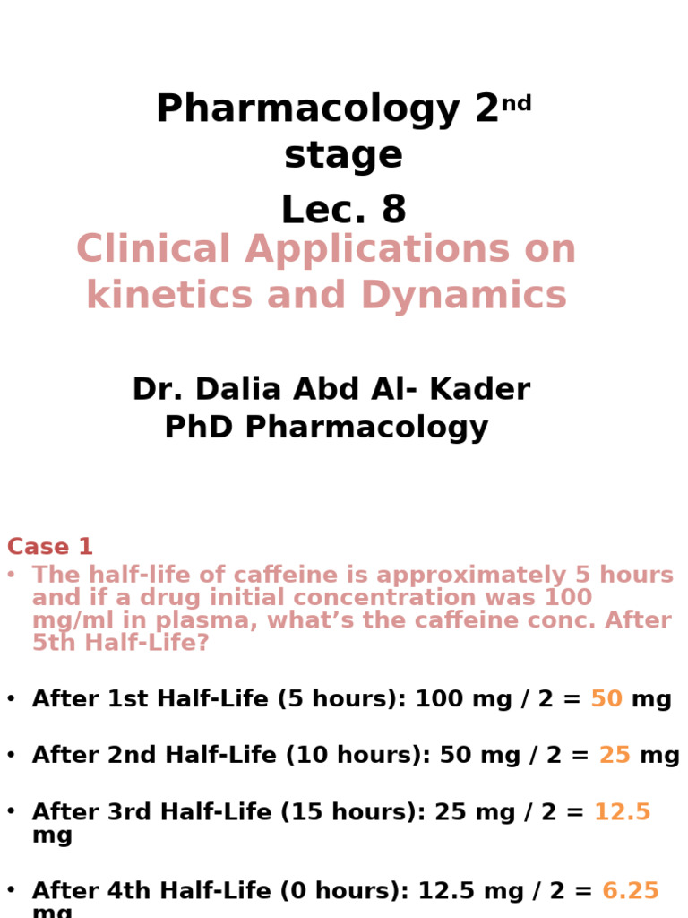 Clinical Pharmacology: Drug Kinetics & Dynamics | PDF ...