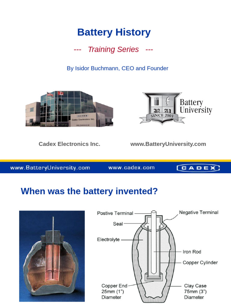 Battery History Series | PDF | Chemical Substances | Electricity