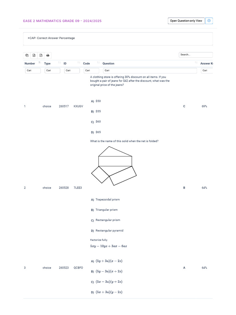 1764810861-EASE 2 Grade 09_251204_202644 | PDF | Area | Mathematics