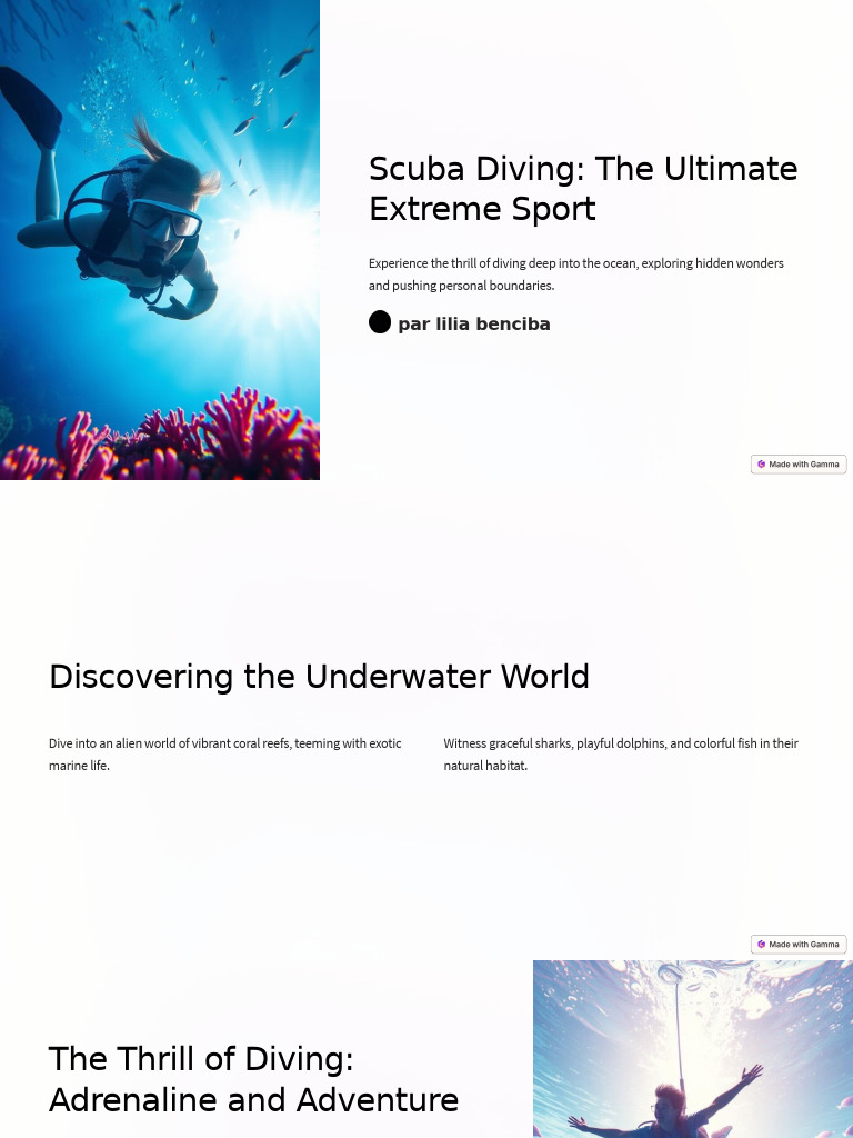 Scuba Diving The Ultimate Extreme Sport | PDF
