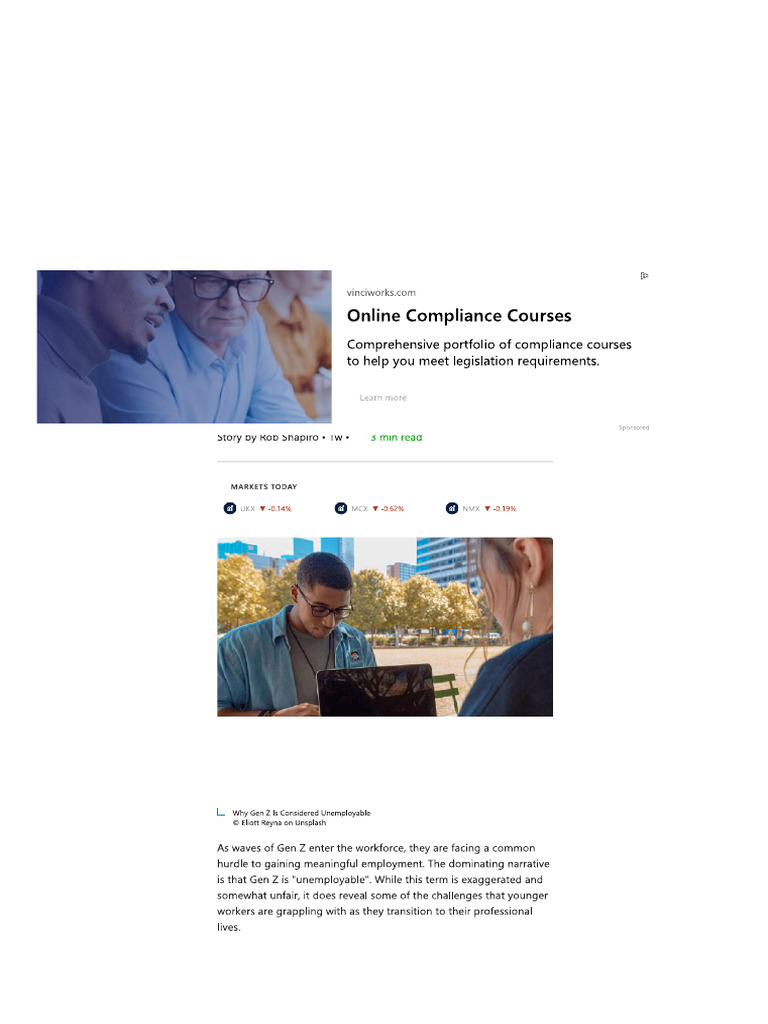 Why Gen Z Is Considered Unemployable | PDF