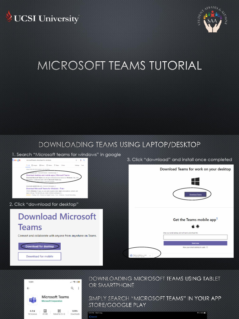 Install Microsoft Teams for Students | PDF