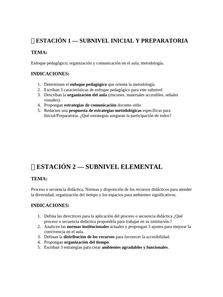 Estrategias Pedagógicas por Subnivel Educativo | PDF | Salón de clases ...