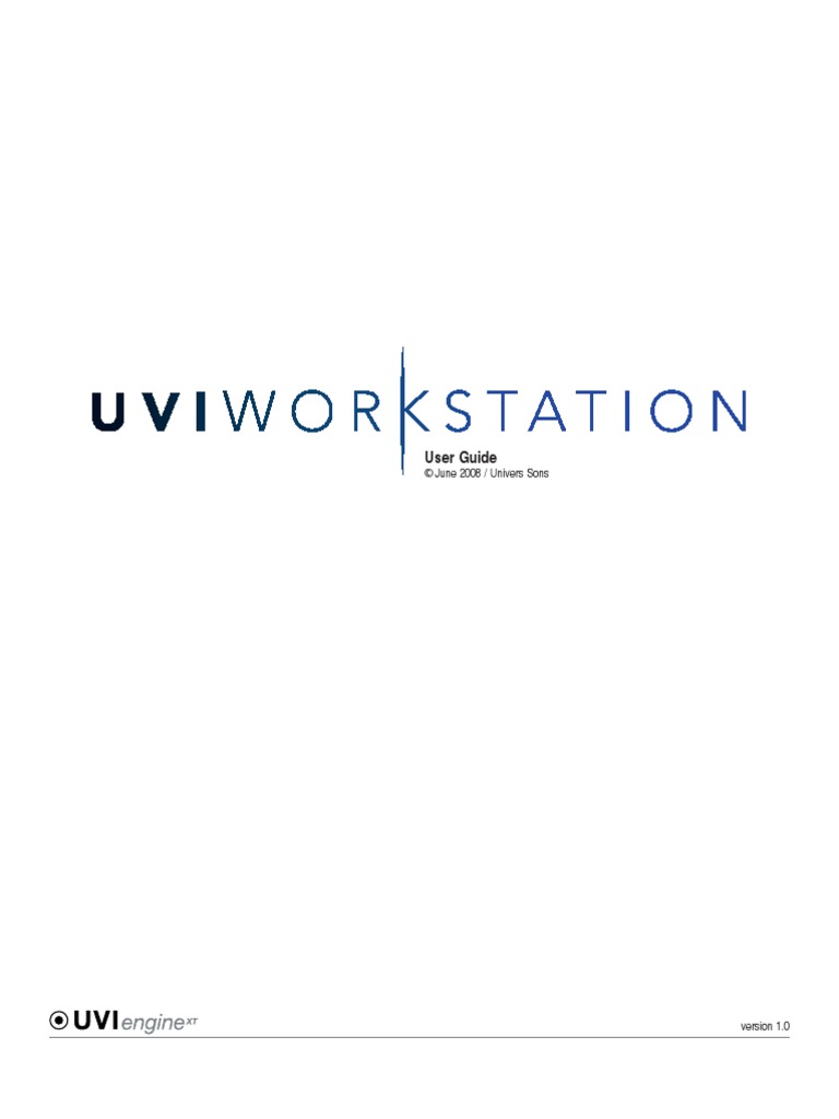 Uviworkstation User Guide en | PDF | Synthesizer | Copyright