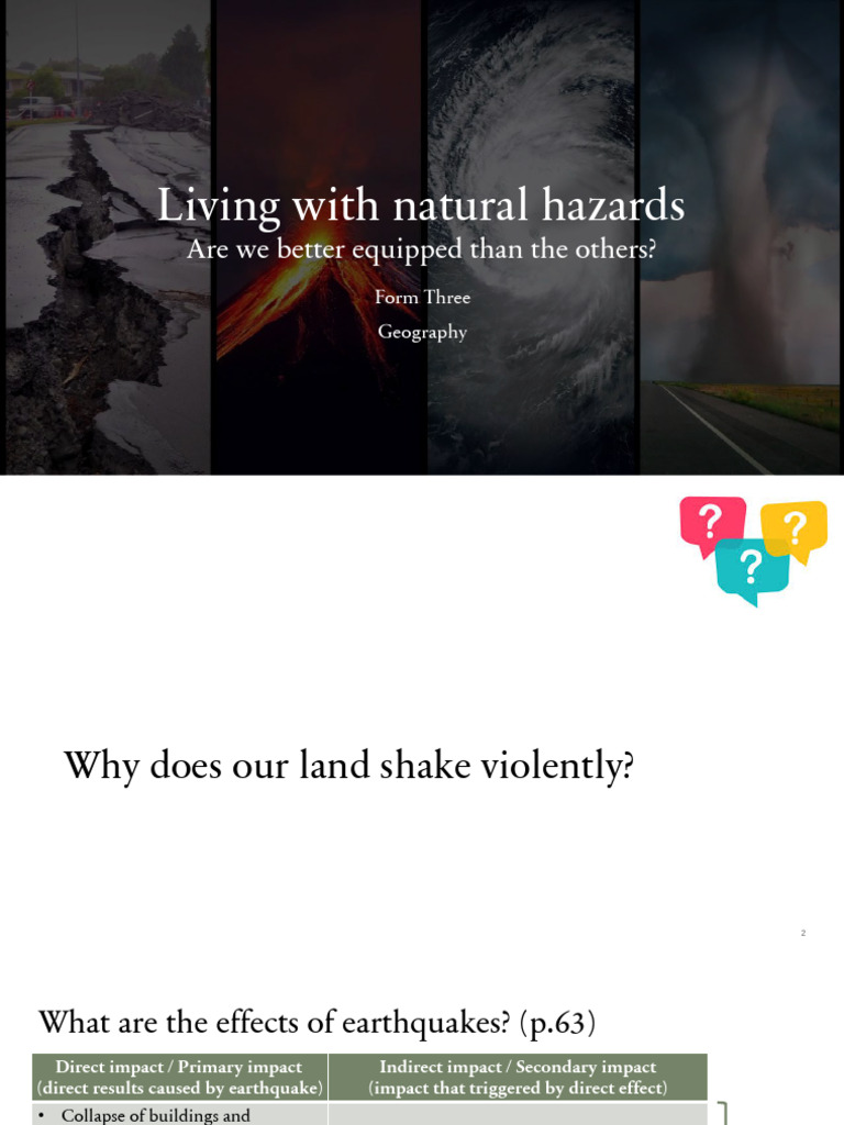4. Living With Natural Hazards_earthquakes_with Answer | PDF | Plate ...