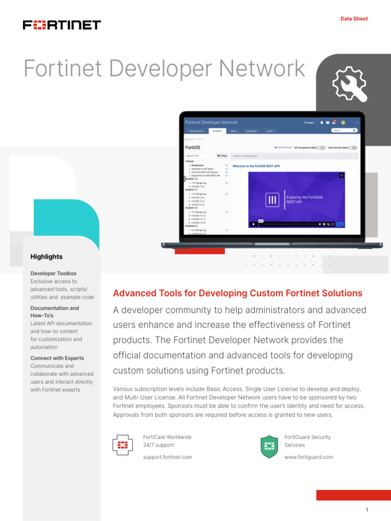 Fortinet Developer Network Overview | PDF | World Wide Web | Internet & Web