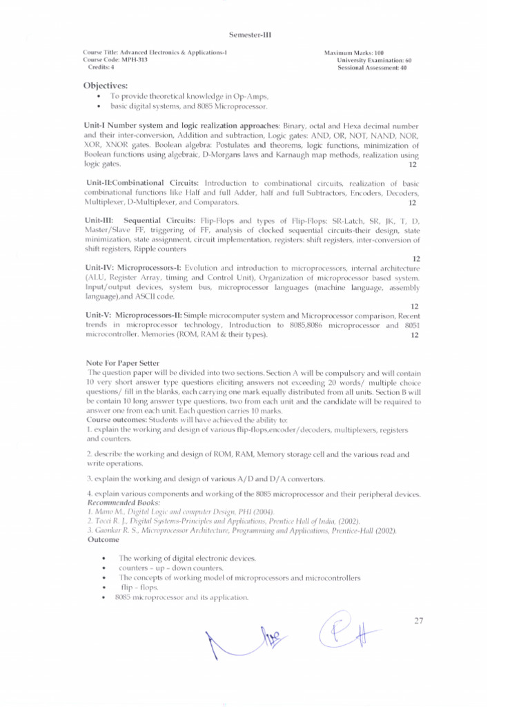 Electronic 2nd Semester 3rd | PDF