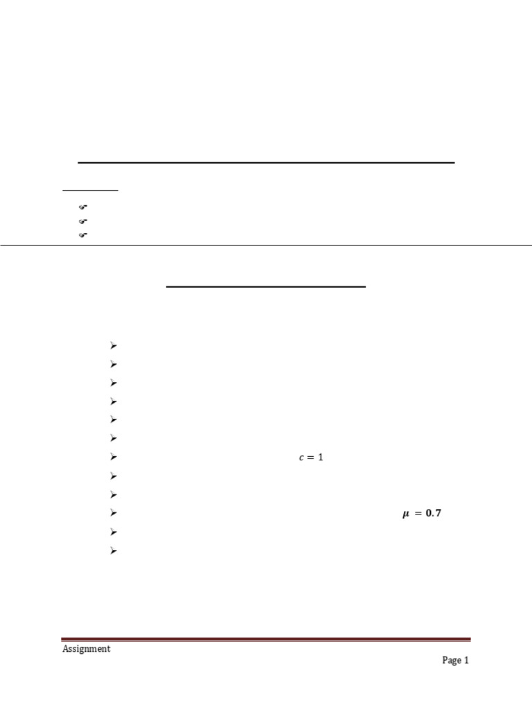 HS -I Assignment 1 for 4th Year Civil Engineering Students | PDF