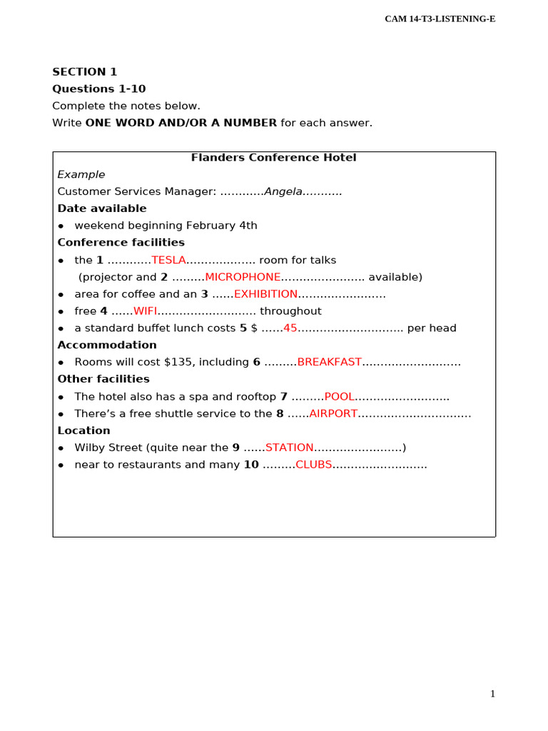 CAM 14 T3 E Toi Nay, Thao Luan STUDENT | PDF | Meal