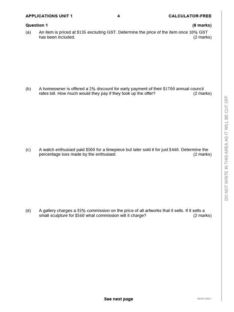 2024 U1 11apps Exam Printout | PDF | Interest | Area