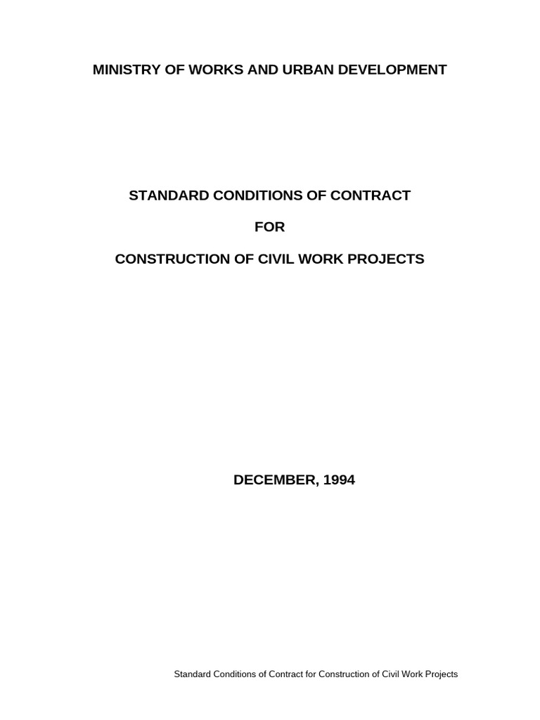 Standard Conditions of Contract | PDF | Indemnity | Employment