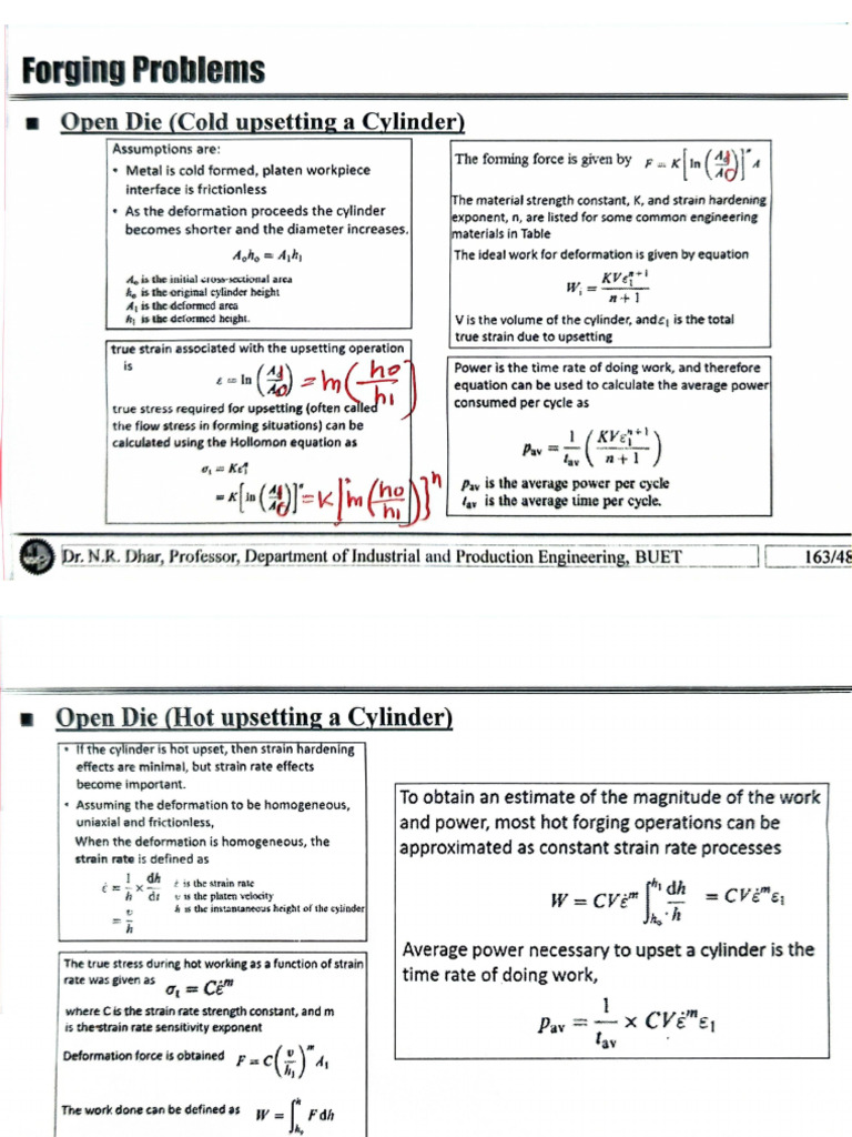Forging Correction Slide (NRD Sir) | PDF