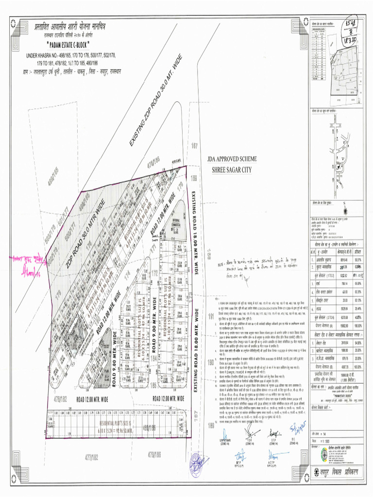 Padam Estate C Block Approved Map | PDF