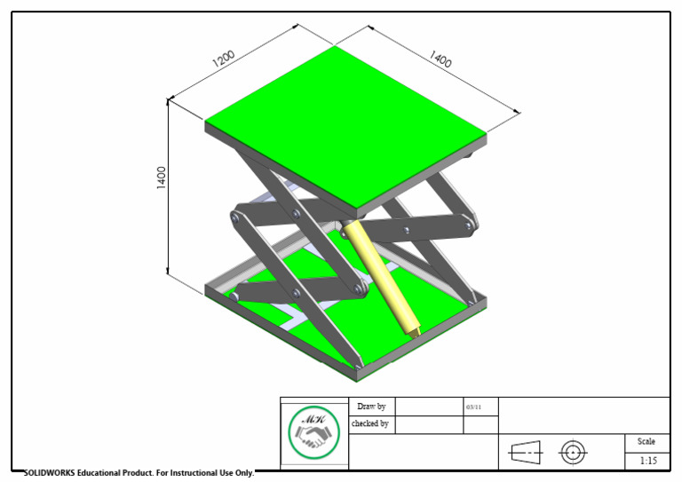 SOLIDWORKS Educational Product. For Instructional Use Only.: Checked by ...