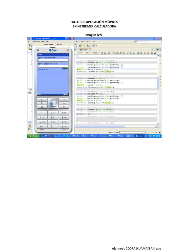 Aplicacion en Netbeans Calculadora | PDF | Tecnología