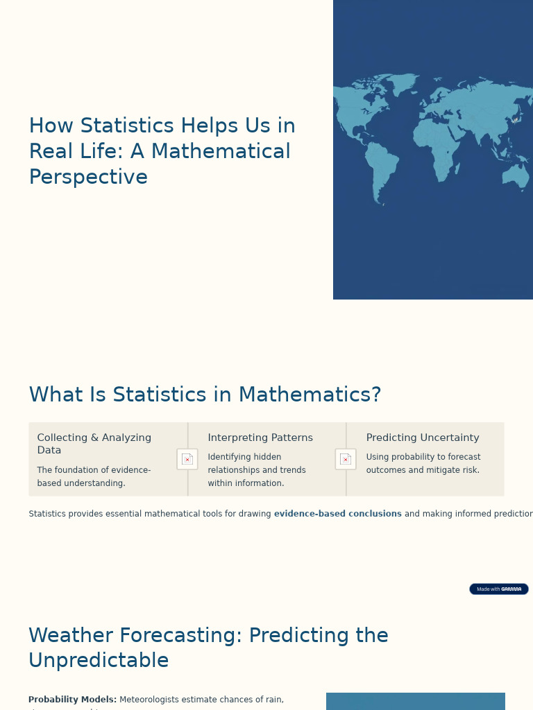 Statistics: Transforming Real-Life Decisions | PDF | Statistics ...