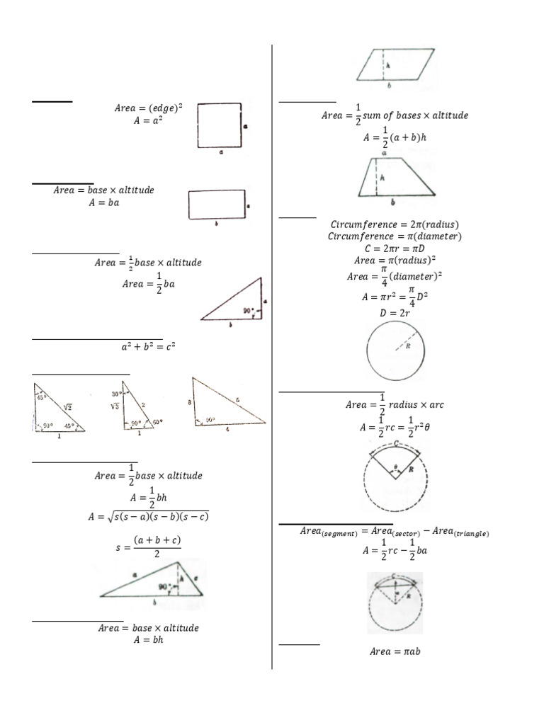 I-01 Solid Mensuration | PDF | Sphere | Area