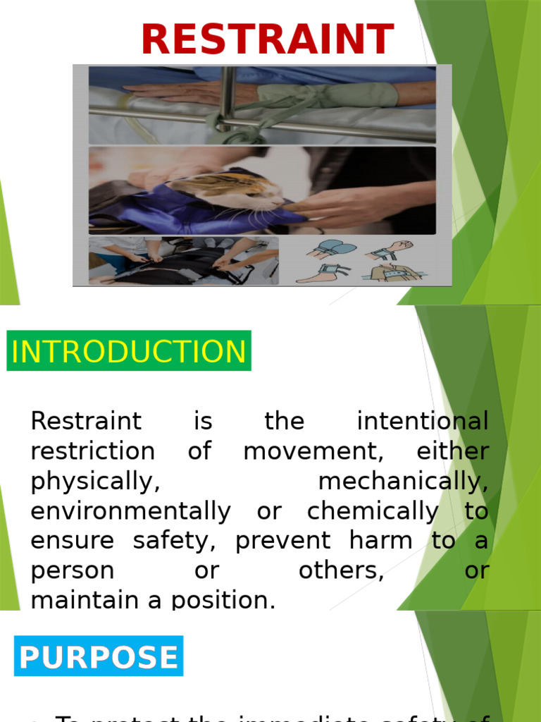 Understanding Restraint Types and Purposes | PDF