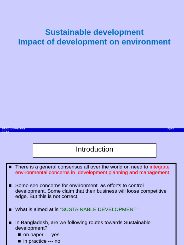 Lecture 16 - Sustainable Development Goals | PDF | Sustainability ...
