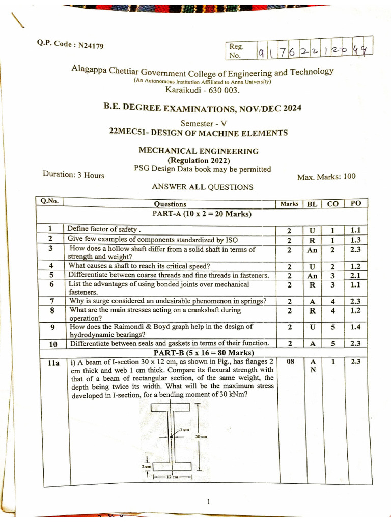 DME - Question Paper | PDF