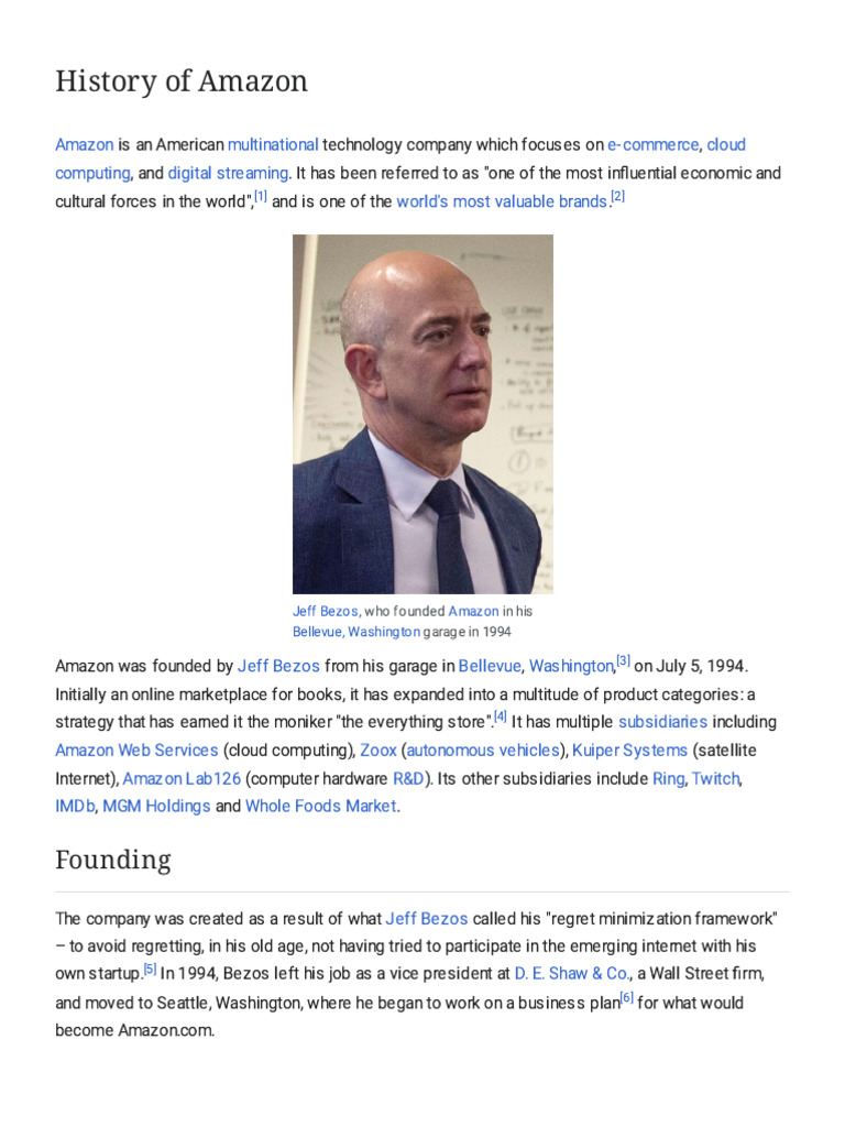 History of Amazon - Wikipedia | PDF | Metro Goldwyn Mayer