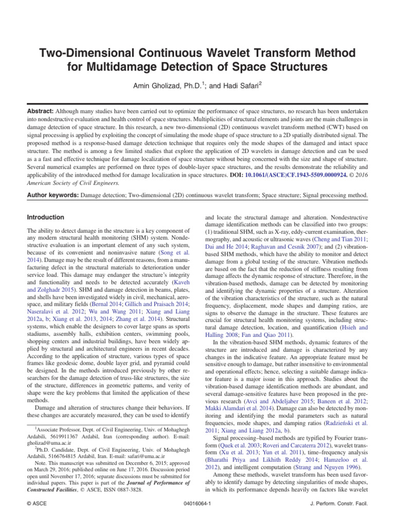 2016 Two-Dimensional Continuous Wavelet Transform Method For ...
