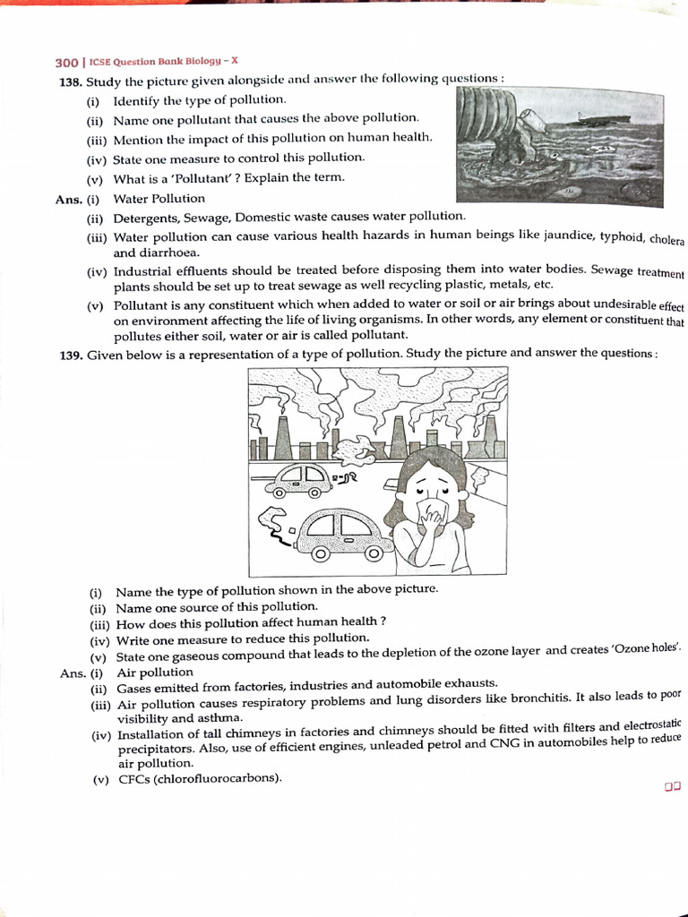 Pollution Diagram Based Questions | PDF