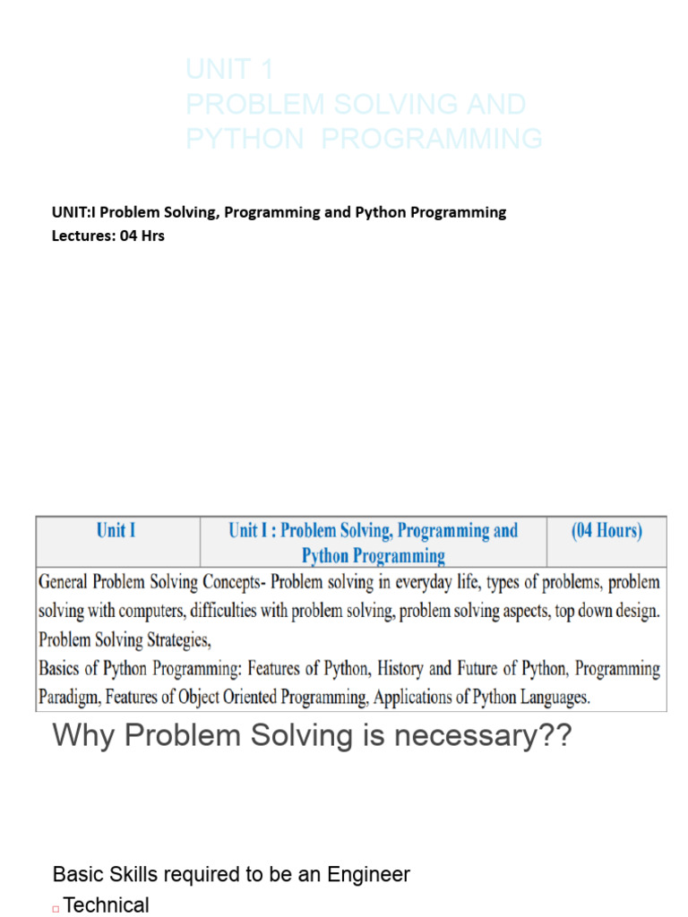 PPS_Unit1 | PDF | Python (Programming Language) | Data Type