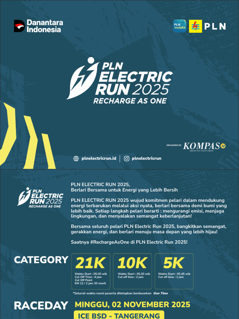 PLN Electric Run 2025: Lari untuk Bumi | PDF