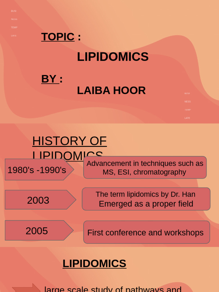 Overview of Lipidomics Research | PDF