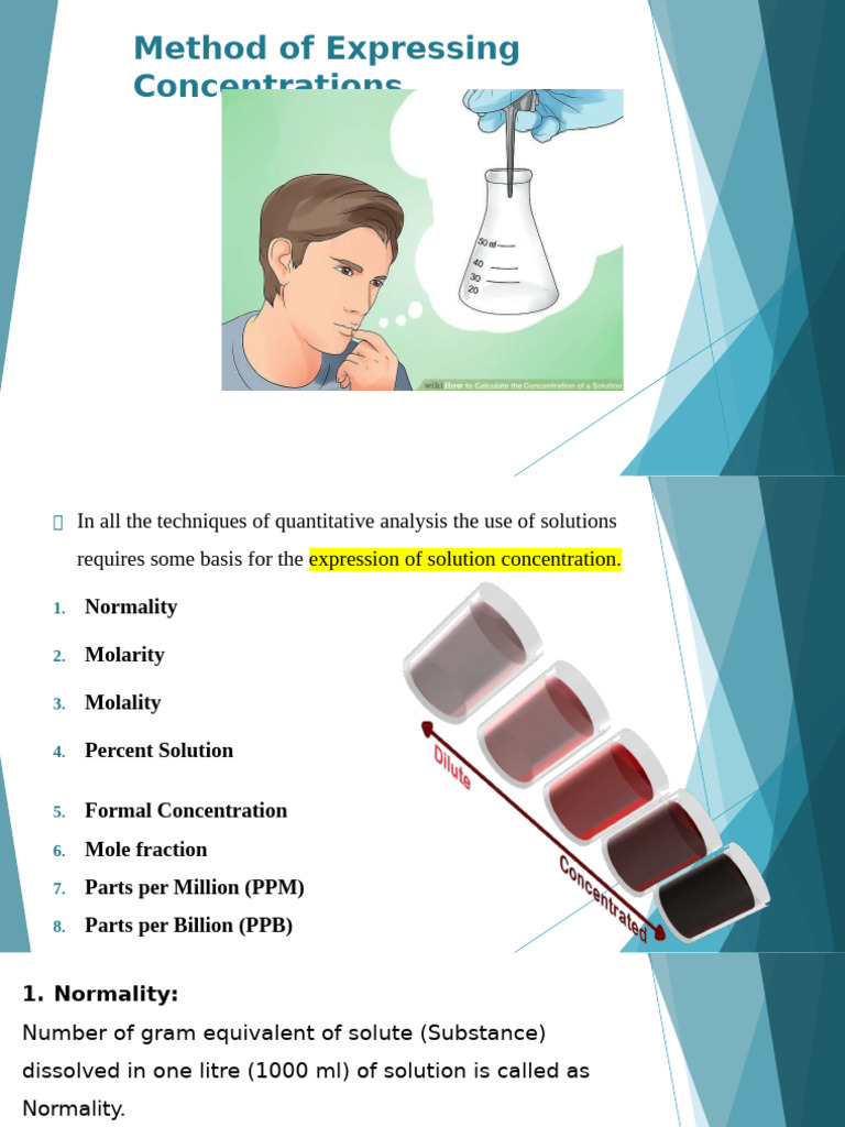 Understanding Solution Concentrations | PDF | Acid | Parts Per Notation