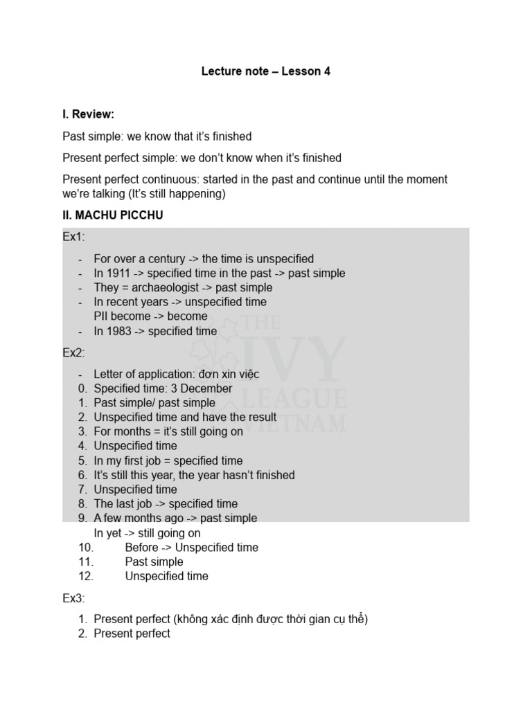 g0 l4 Lecture Note | PDF