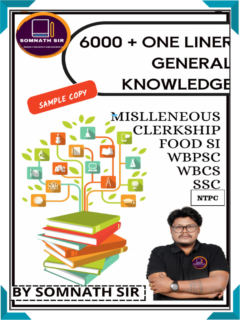 6000 Essential GK One-Liners by Somnath | PDF | Partition Of India | Venus