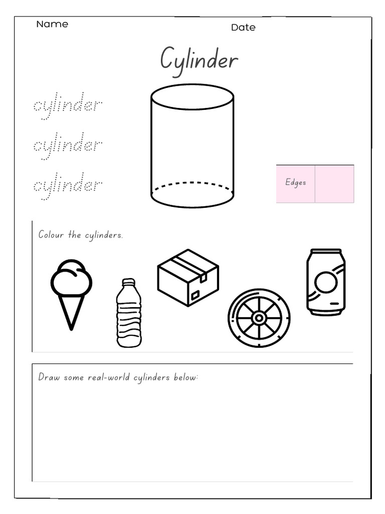 3D Shapes Mathematics Worksheet | PDF