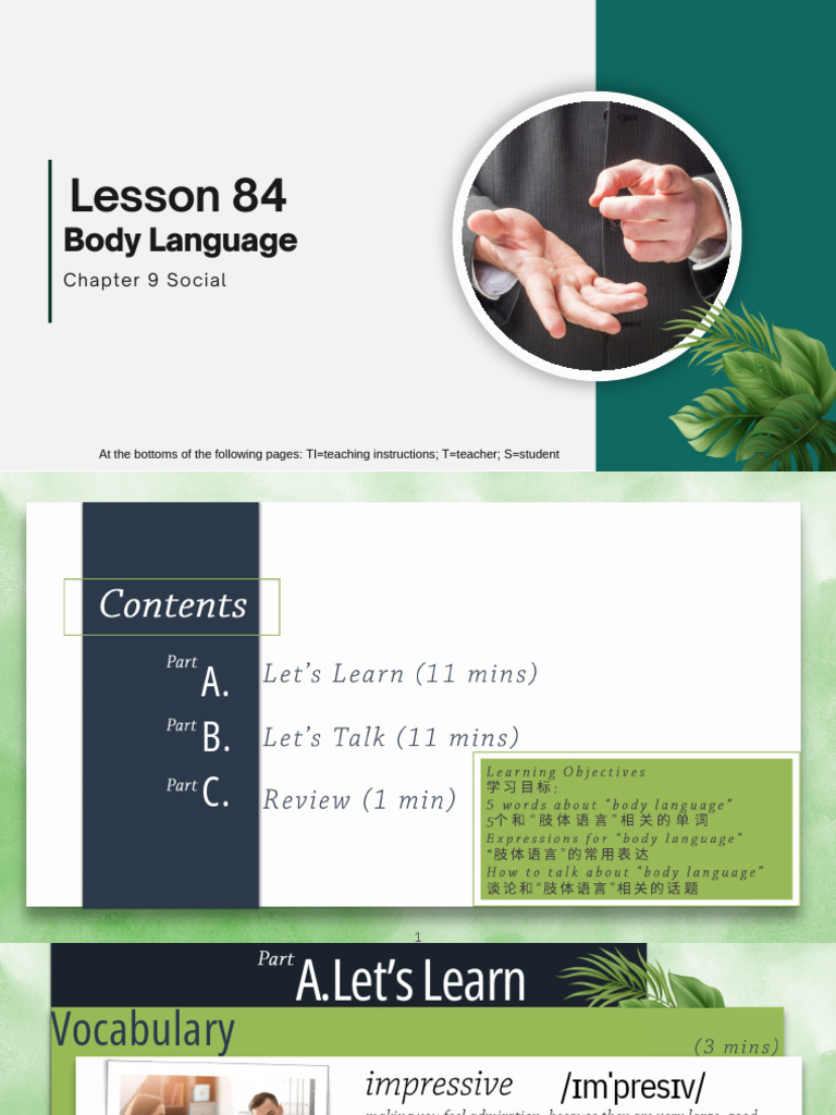 Understanding Body Language Basics | PDF | Body Language | Vocabulary