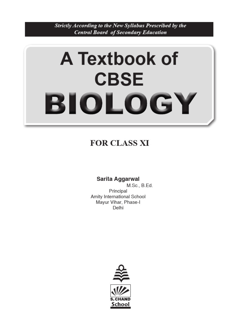 CBSE Class XI Biology Textbook | PDF | Cell (Biology) | Photosynthesis
