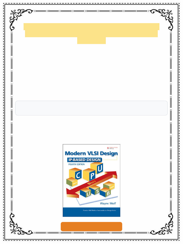 Modern VLSI Design IP Based Design 4th Edition Wayne Wolf ebook premium ...
