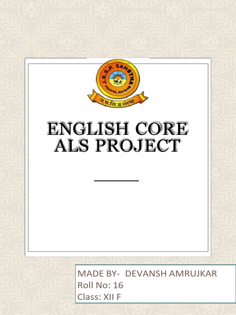 Als Project Roll No 16devansh | PDF | Mark Twain