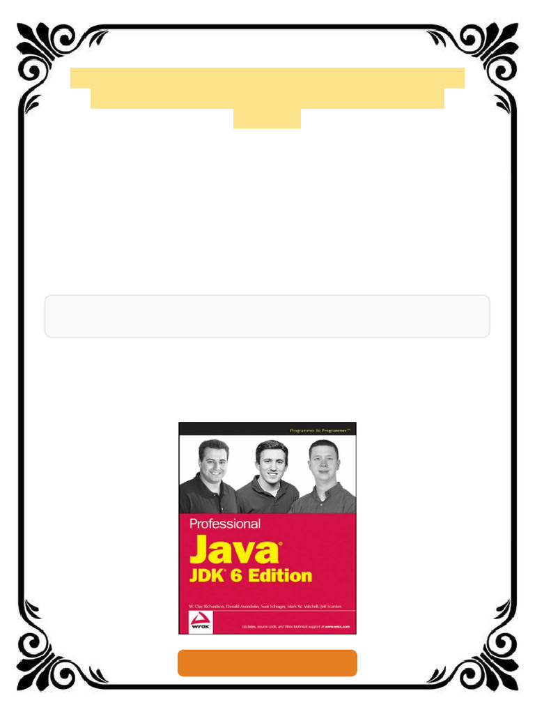 Professional Java JDK 6th edition W. Clay Richardson ebook reconstructed edition | PDF | Common ...