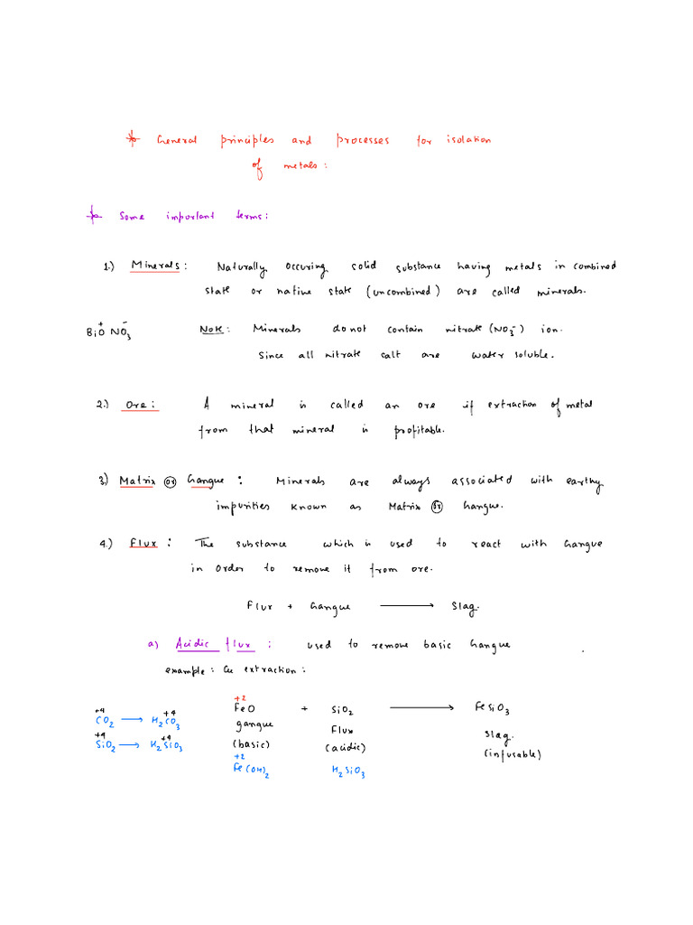 Metallurgy Notes | PDF
