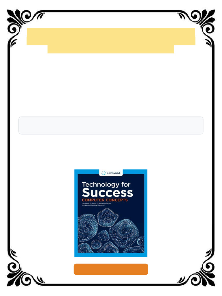 Technology for Success: Computer Concepts 1st Edition Jennifer T ...