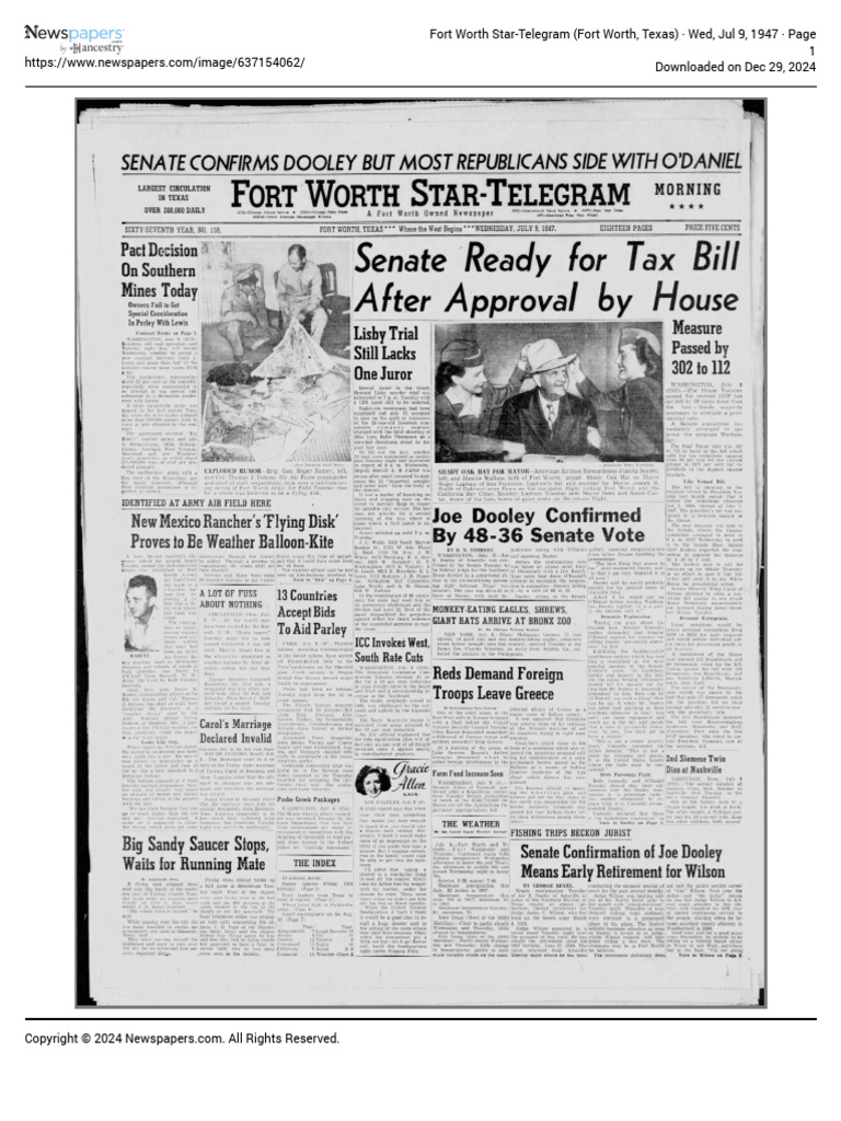 Fort Worth Star Telegram 1947-07-09 1 | PDF