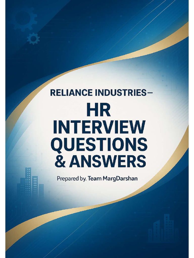 Reliance Industries HR Questions | PDF | Ios | Android (Operating System)