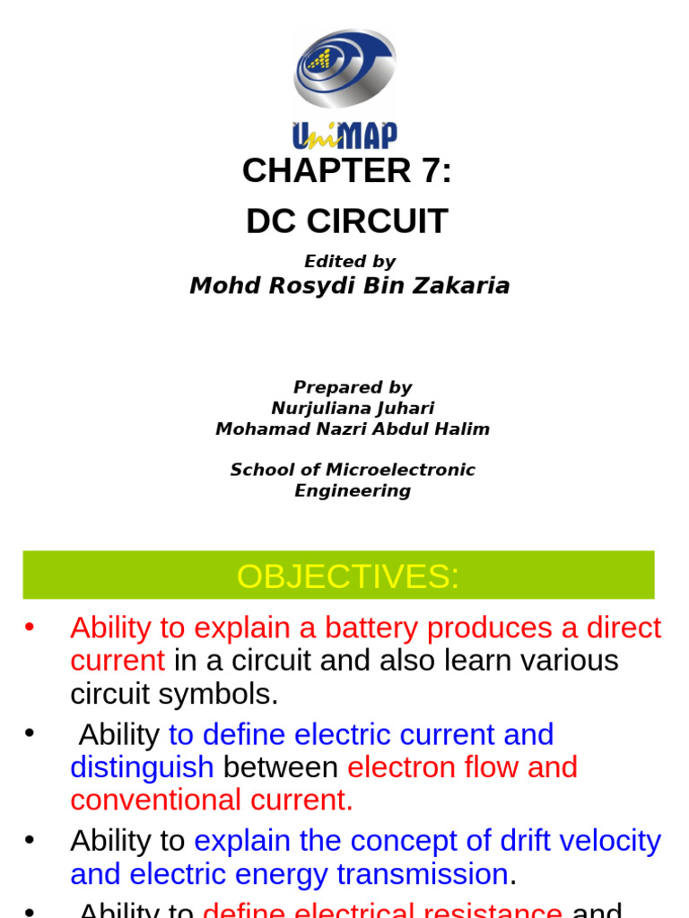 Chapter 7 DC Circuit | PDF | Series And Parallel Circuits | Electric ...