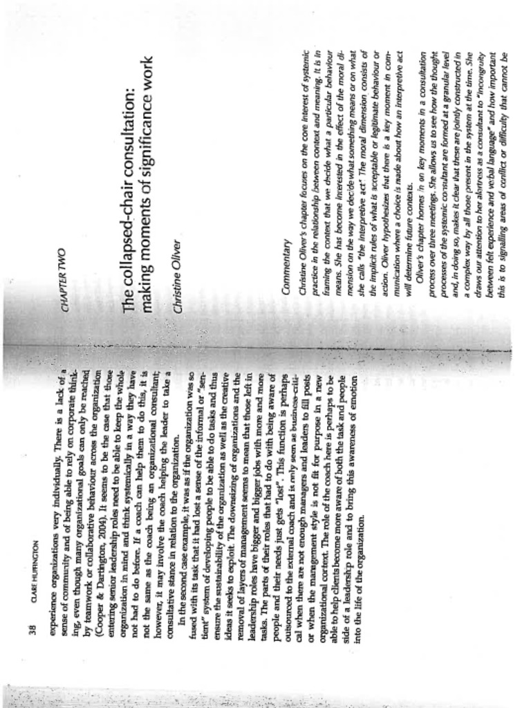The Collapsed Chair Consultation | PDF