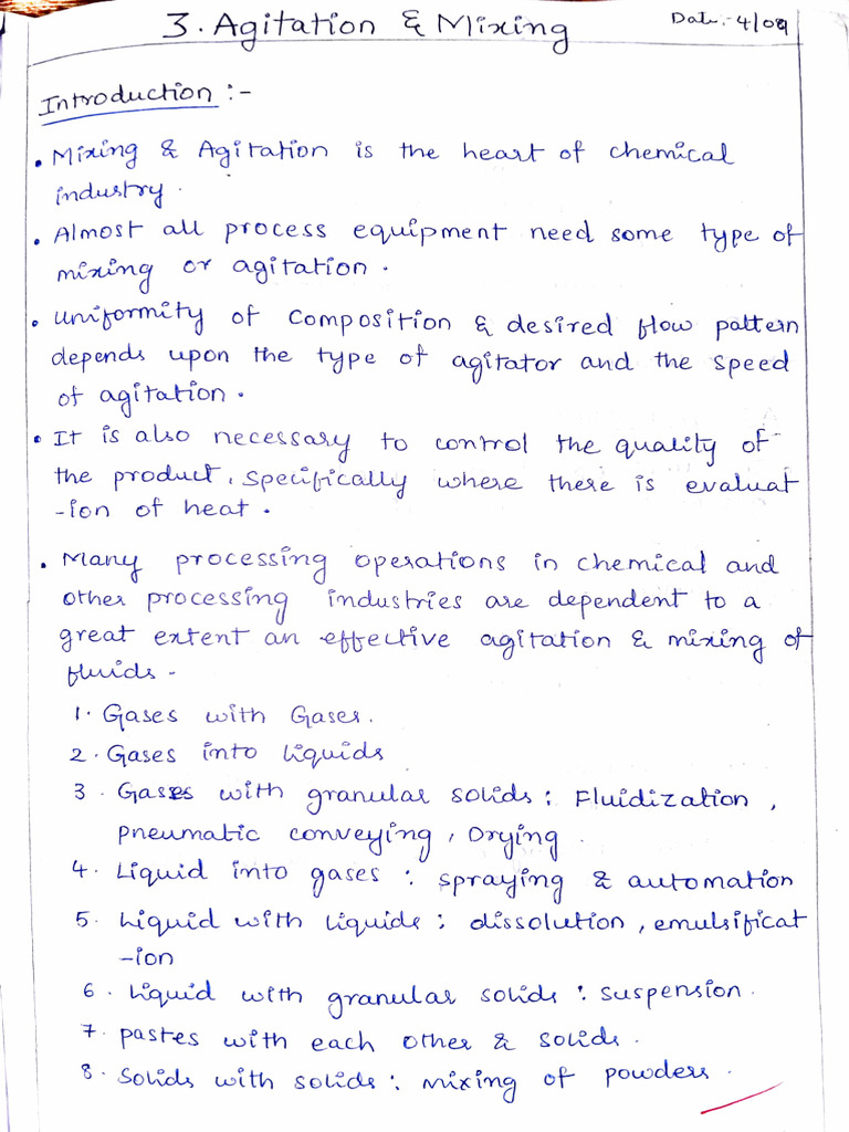 3.Agitation and Mixing | PDF | Turbomachinery | Fluid Dynamics